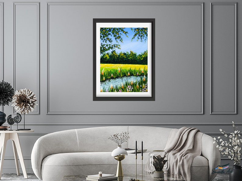 Nature's Symphony - Gouache Painting - Landscape Painting / Original ...