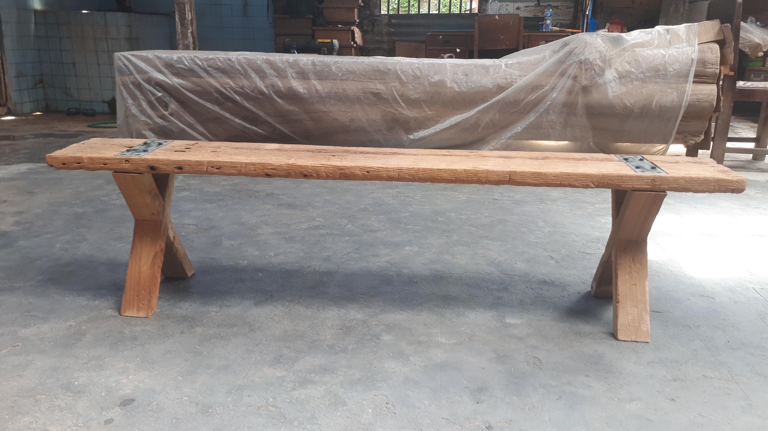 Twoo Face Bench Bench natural Wood Bench Natural Rustic Wood Bench ...