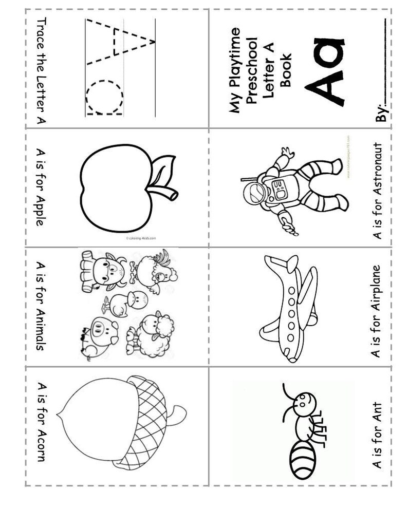 Letter Book for Preschoolers *every Letter* - Etsy