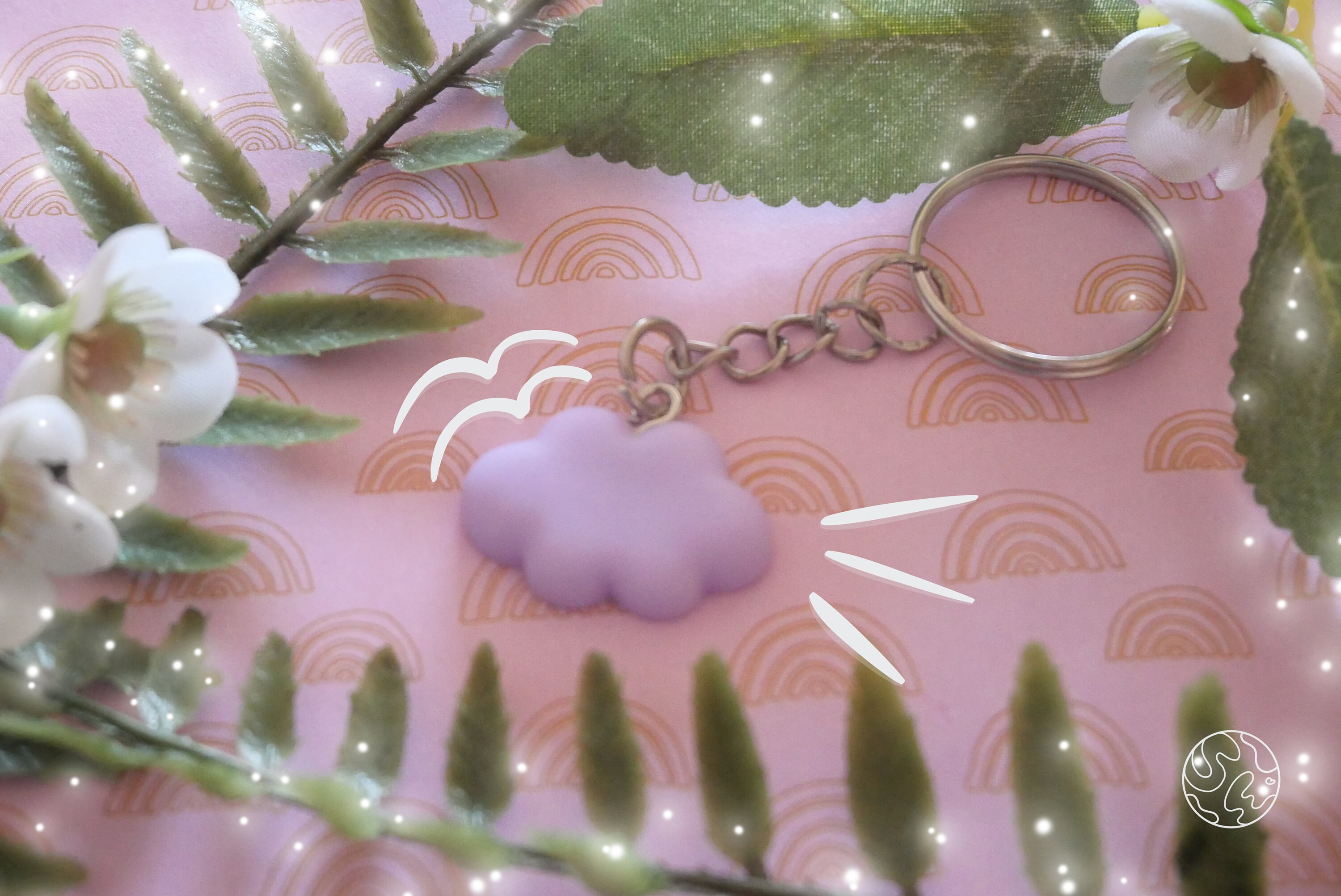 Soft Cloud Keychain • Original & Fun • Gift Idea > Birthday, Christmas ...