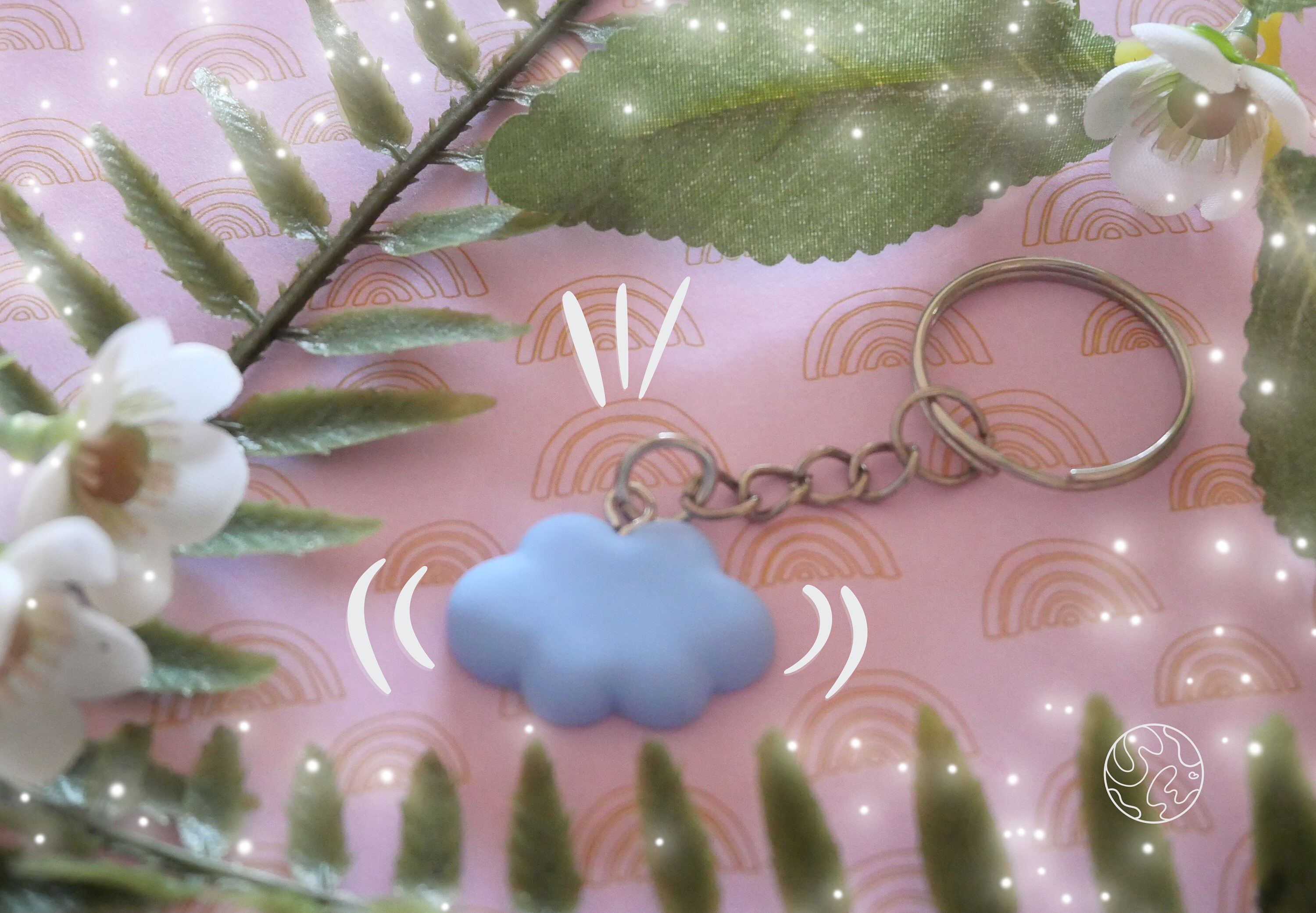 Soft Cloud Keychain • Original & Fun • Gift Idea > Birthday, Christmas ...