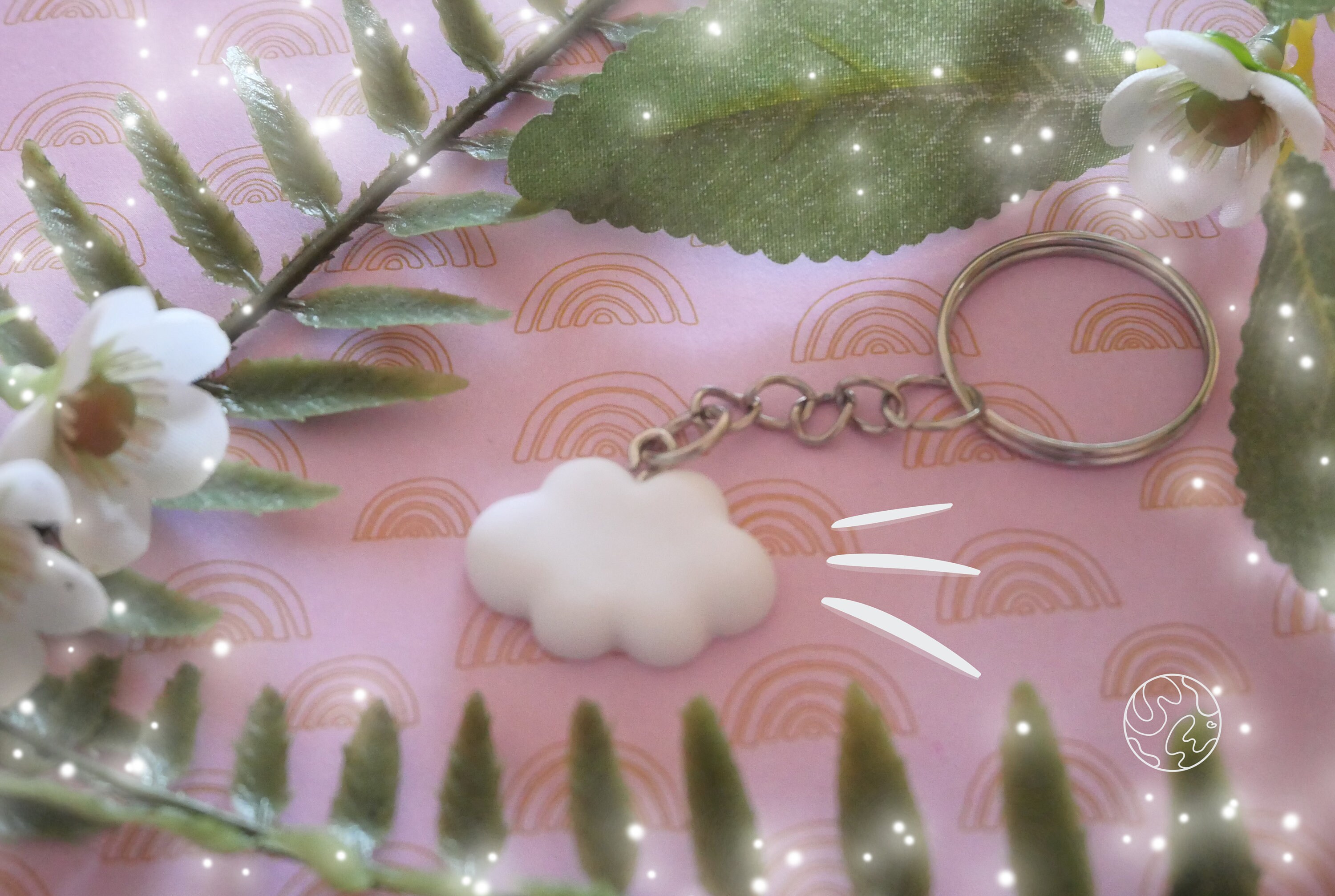 Soft Cloud Keychain • Original & Fun • Gift Idea > Birthday, Christmas ...