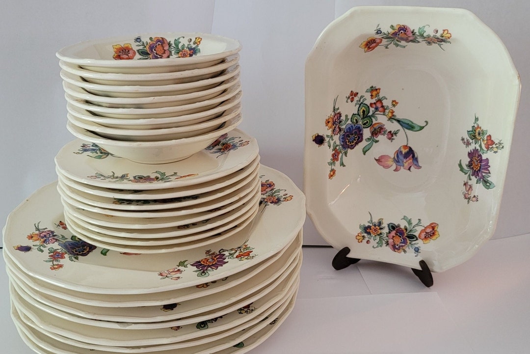 1920's Taylor Smith and Taylor Paramount Ivory Dinnerware - Etsy
