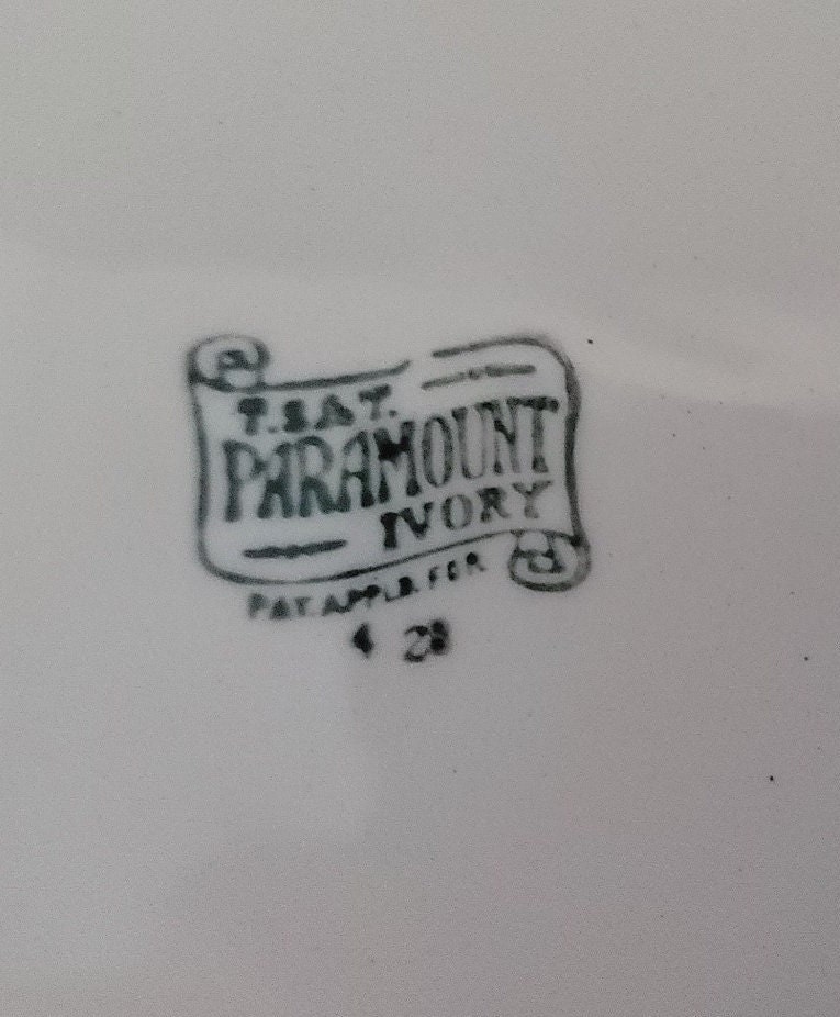 1920's Taylor Smith and Taylor Paramount Ivory Dinnerware - Etsy