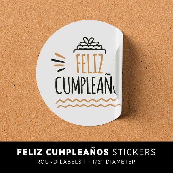 Feliz cumpleanos stickers - Etsy México