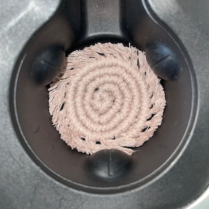 Macrame Car Coaster - Handmade Coasters - Car Accessory - Boho ...