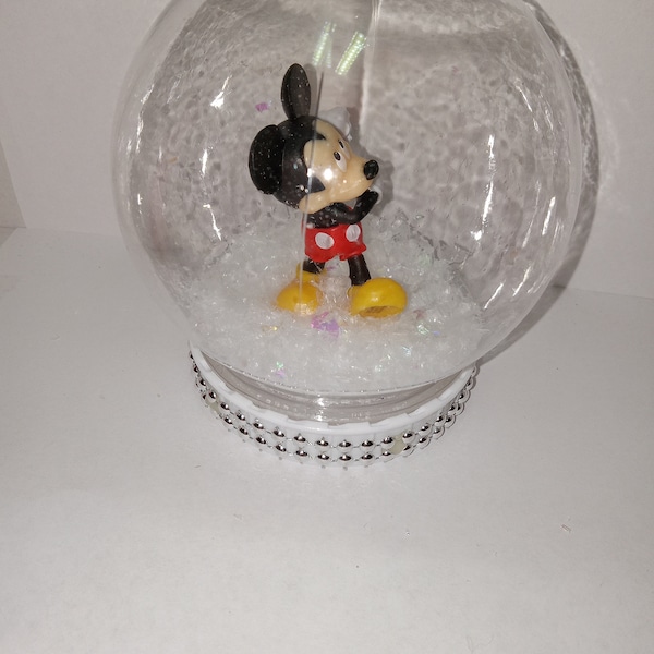 Mickey and Minnie Mouse Snow Globe - Etsy
