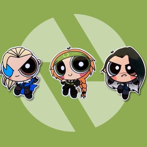Valorant X Powerpuff Girls Vinyl Stickers - Etsy