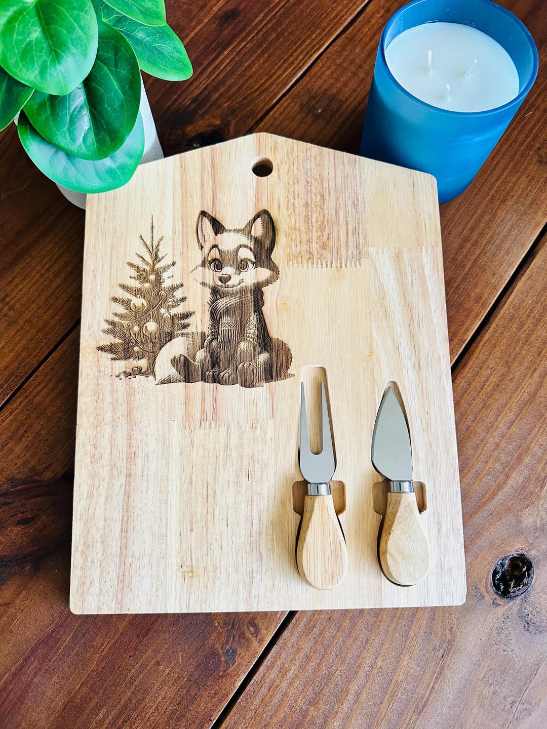 Christmas Fox Charcuterie Board - Etsy