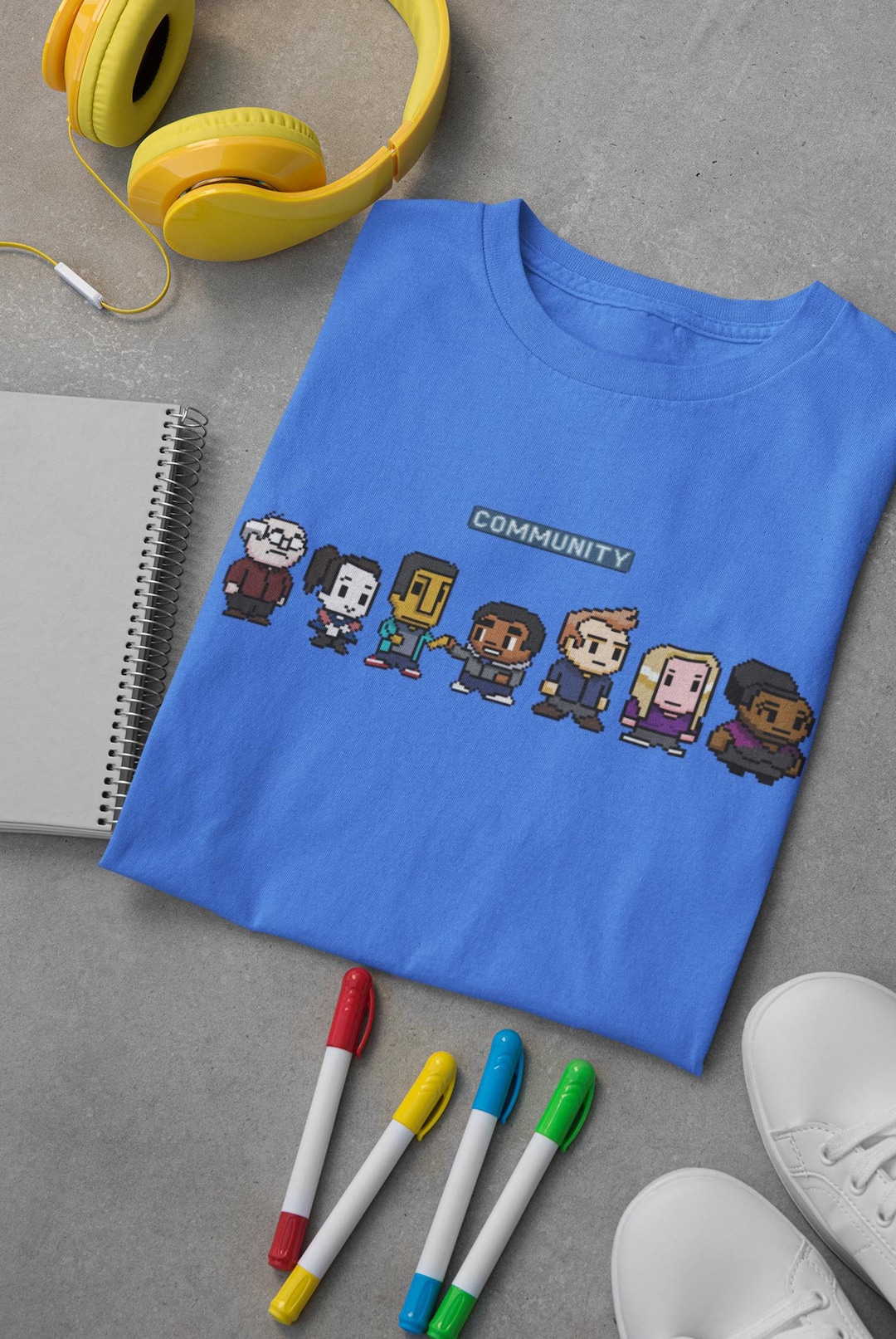 8bit Study Group Community Softstyle T-shirt, Community Tshirt ...