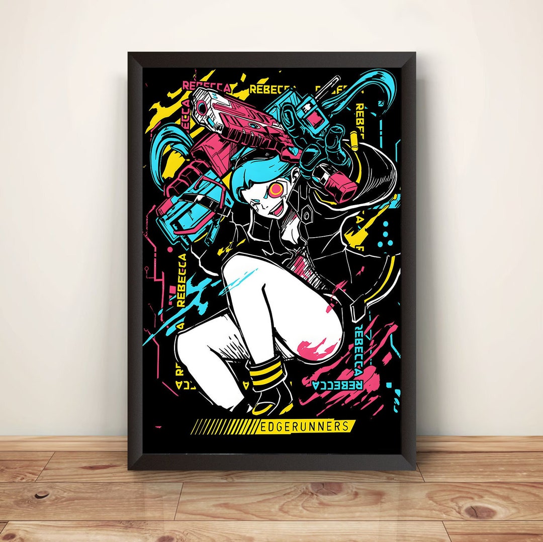 Edgerunners Neoncore Rebecca Premium Matte Vertical Poster, Edgerunner ...