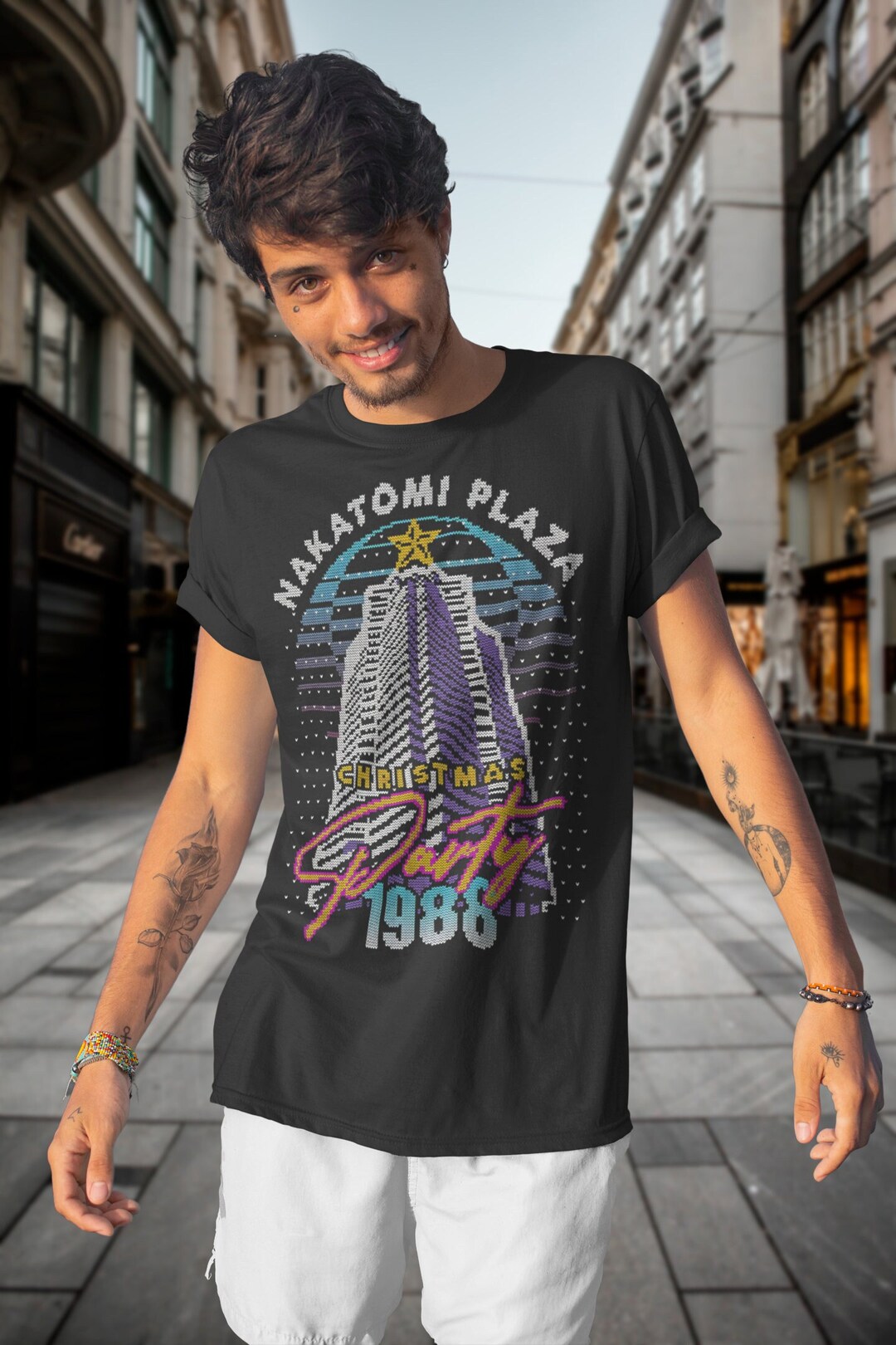Nakatomi Plaza Party 1988 T-shirt Tee Top Christmas Xmas Funny 80's Die ...