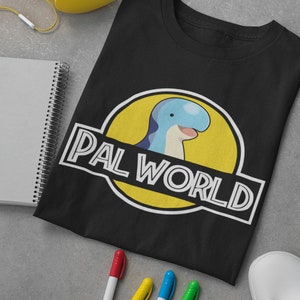 Pal World, Pal Park Unisex Softstyle T-shirt, Dinosaur Tshirt, Monster ...