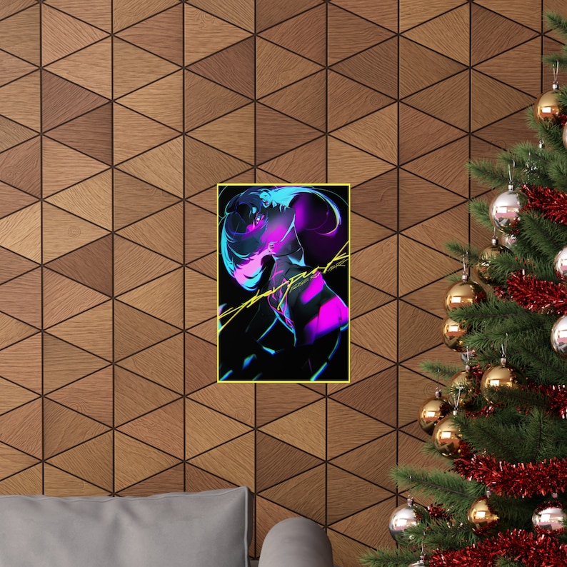 Edgerunners Artistic Lucy Silhouette Premium Matte Vertical - Etsy