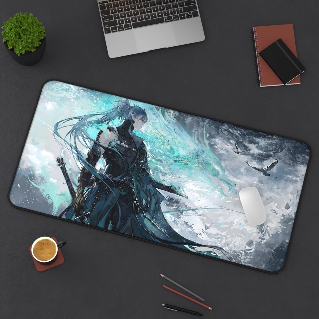 Jiyan Wuthering Waves Desk Mat, Gaming Mouse Pad, Wuthering Waves Desk ...