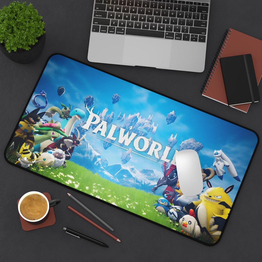 Pal World Desk Mat Mouse Pad, Dinosaur Mat, Monster Mat, Gamer Mat ...
