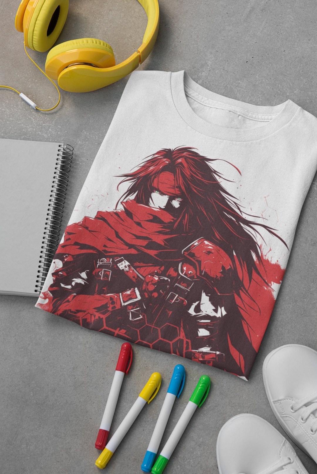 Vince Dark Anime Softstyle T-shirt, FF7 Shirt, Final Fantasy Tee, FF ...