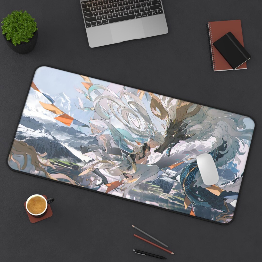 Jinhsi and Jue Wuwa Desk Mat Mouse Pad, Gaming Mouse Pad, Wuthering ...