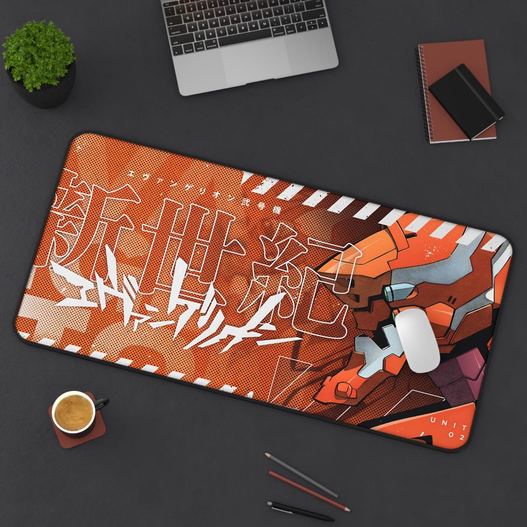 Unit 002 Desk Mat Mouse Pad, EVA Game Desk Mat, Evangelion Playmat ...