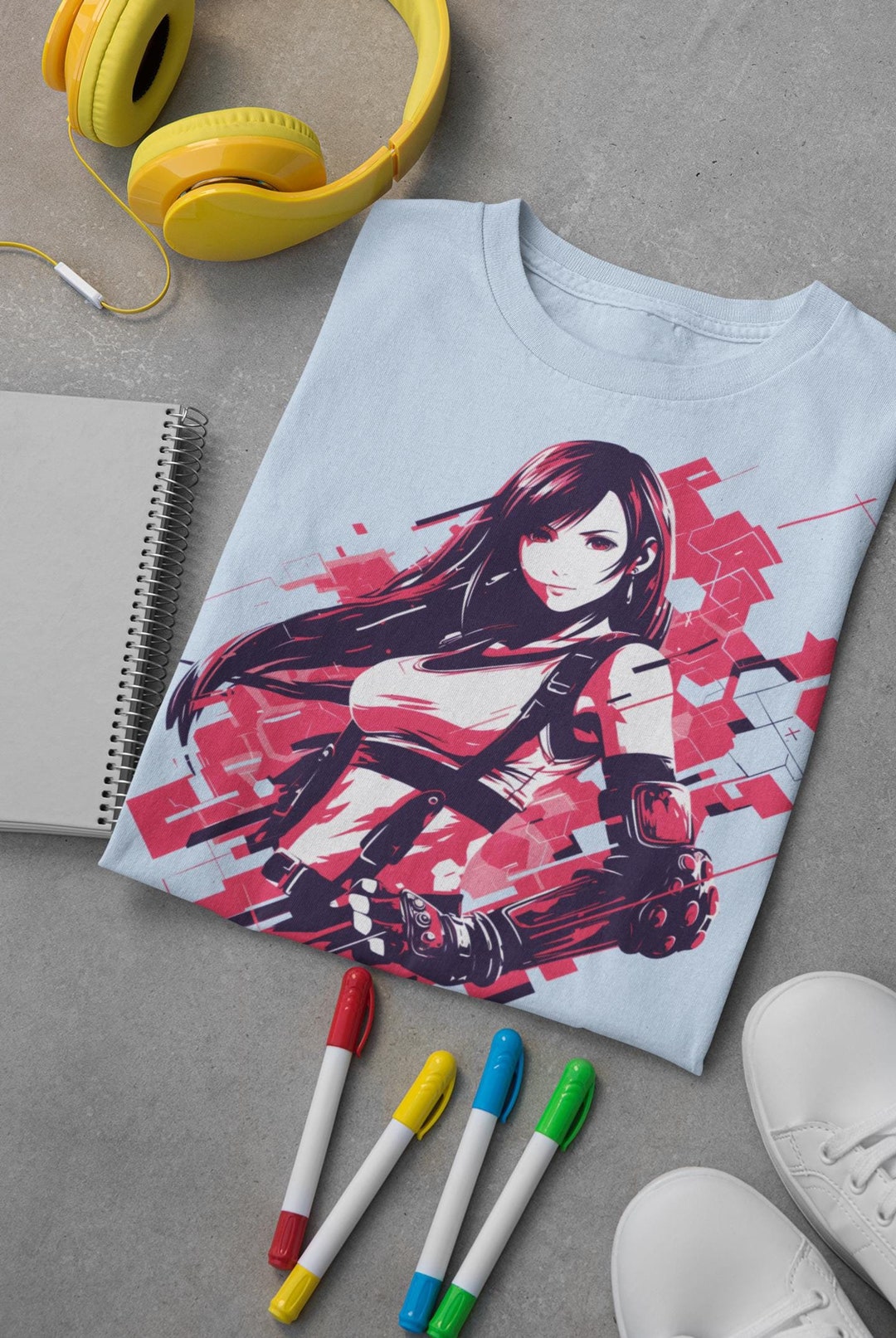 Tifa Retro Alternative Style Softstyle T-shirt, FF7 Shirt, Final ...