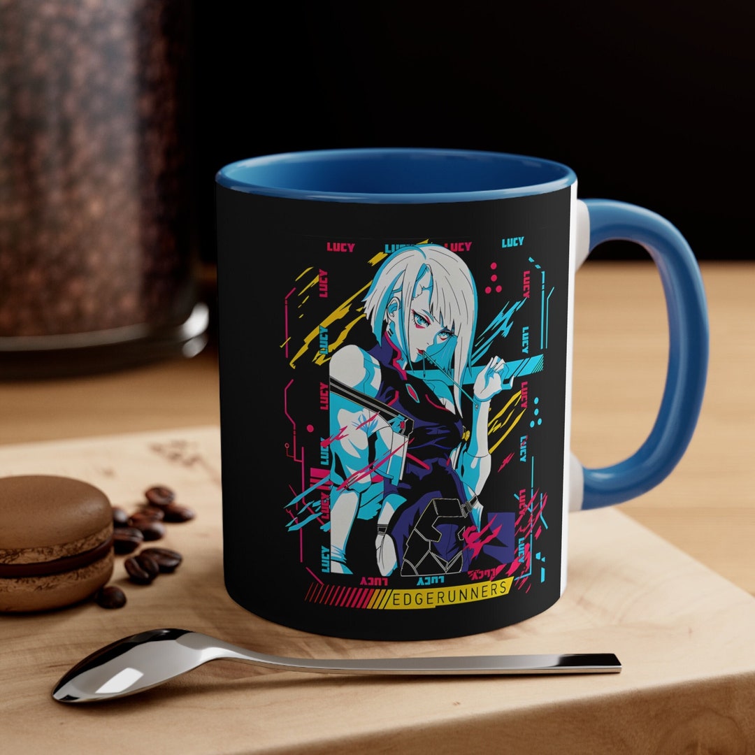 Edgerunner Lucy Graffiti Accent Coffee Mug - Etsy