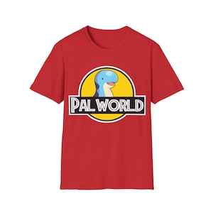 Pal World, Pal Park Unisex Softstyle T-shirt, Dinosaur Tshirt, Monster ...