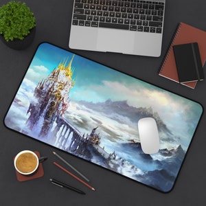 Ishgard XIV Desk Mat, Gaming Mouse Pad, FF14, XIV, Final Mouse Pad - Etsy