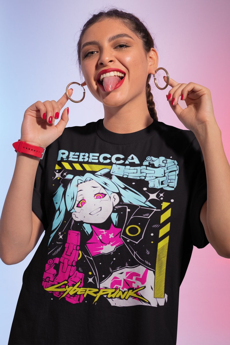 Edgerunners Rebecca Graffiti Unisex Graphic Shirt Edge Runner - Etsy