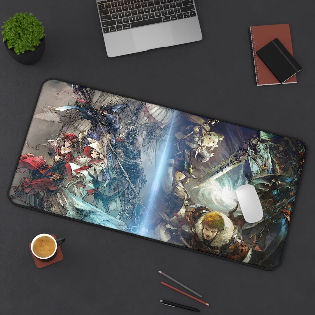 Dark and Light XIV Desk Mat, Gaming Mouse Pad, FF14, XIV, Final Mouse ...