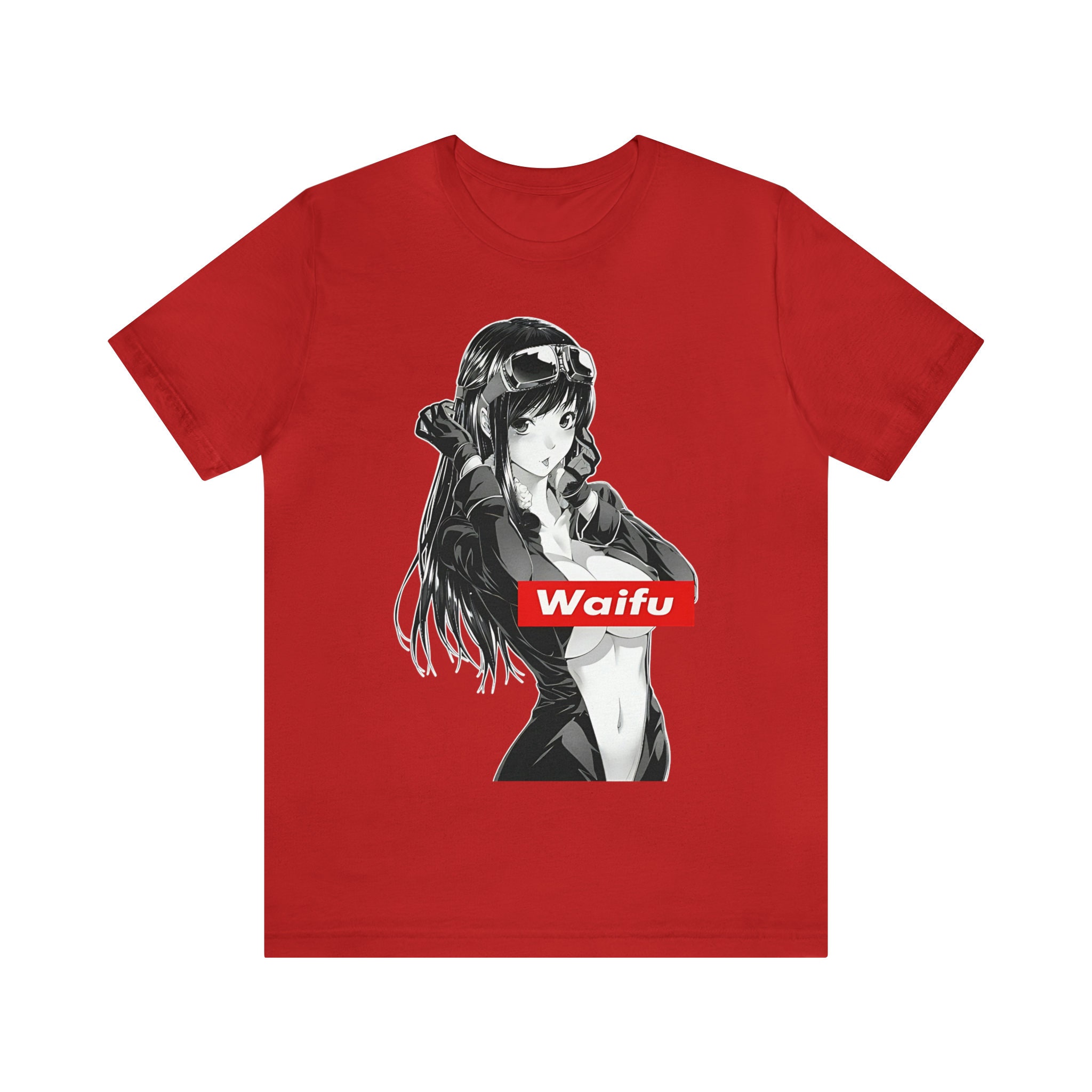 Pilot Anime Girl Unisex Graphic Tee, Waifu Material Shirt, Cute Girl ...