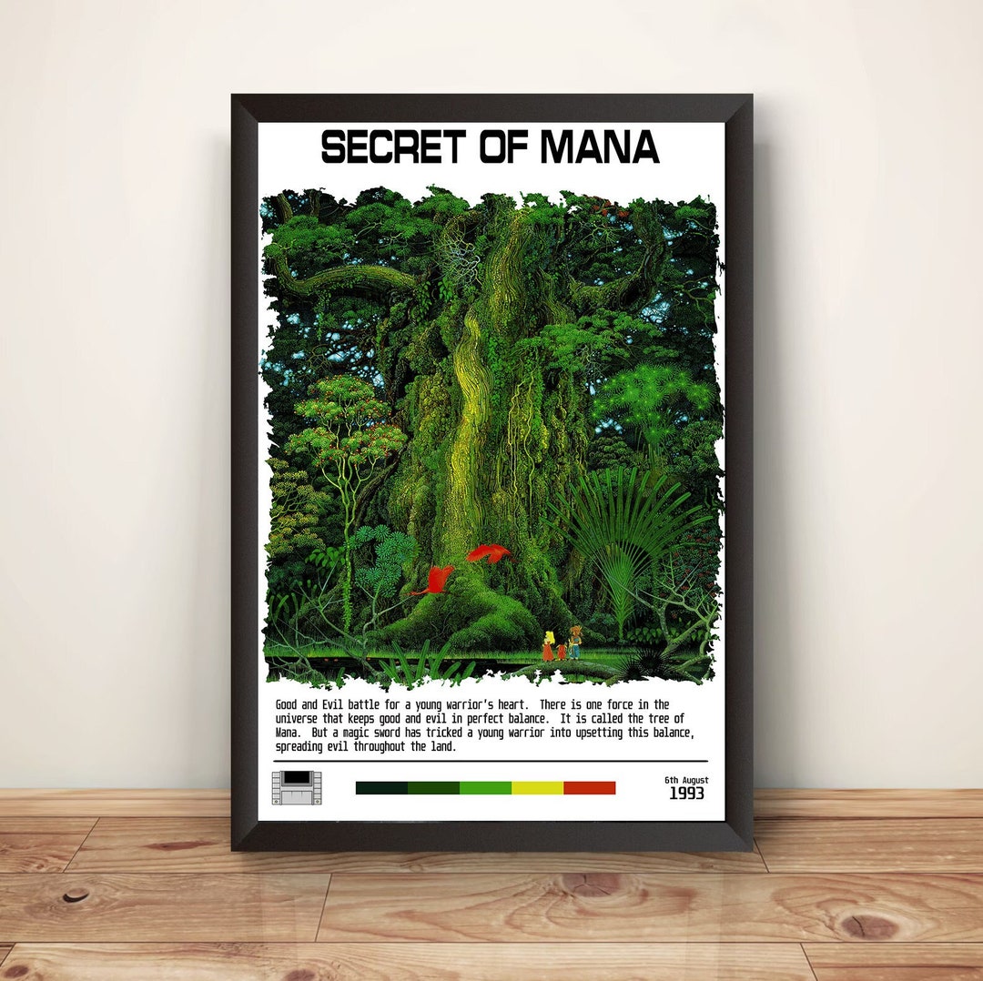 Tree of Mana Homage Premium Matte Vertical Posters, Vintage Gamer ...