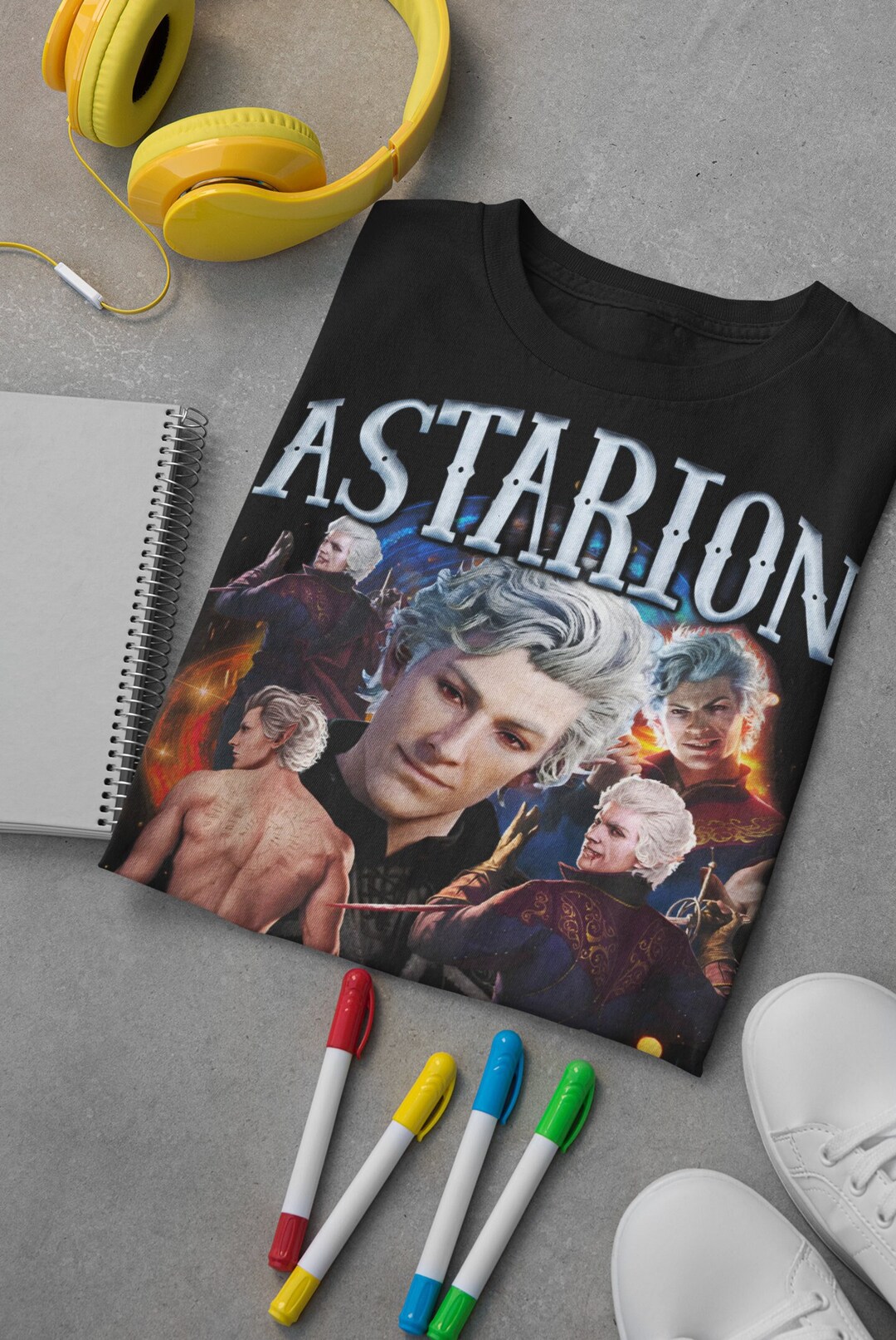 Astarion Homage Unisex Graphic Shirt, Baldurs Gate 3 Shirt, Vintage Tee ...
