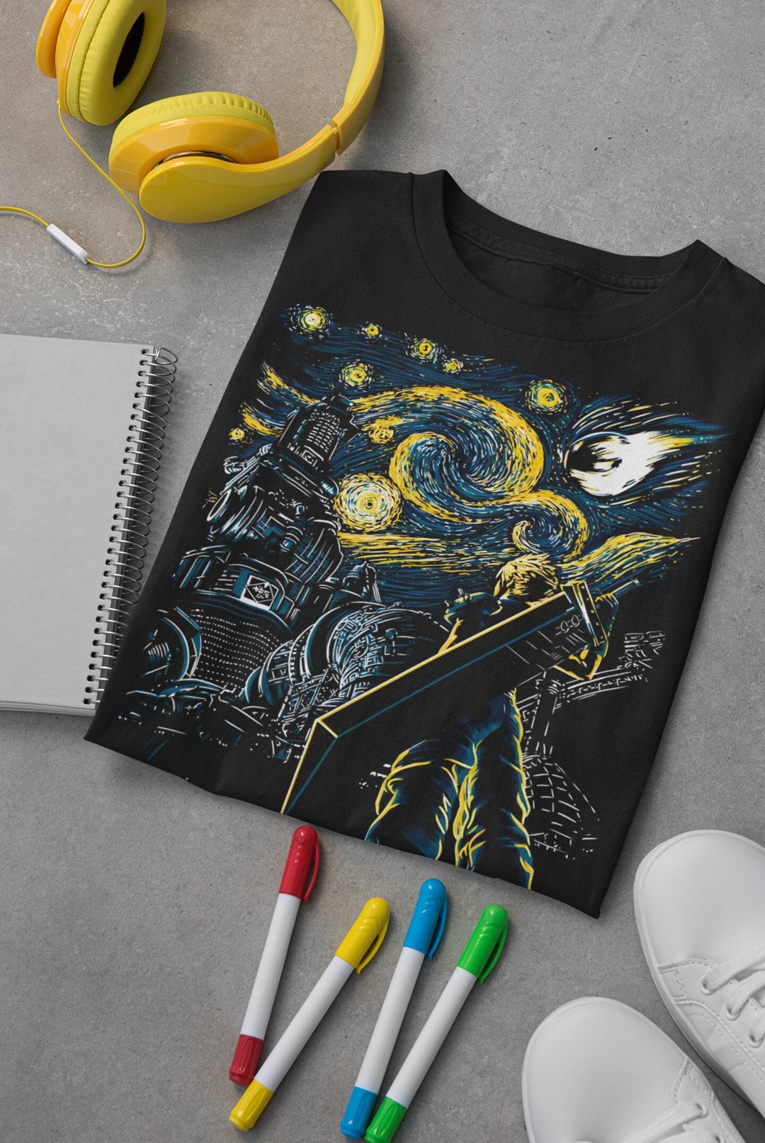 Starry Mako Reactor Unisex Graphic Tee, FF7 Shirt, Final Fantasy Tee ...
