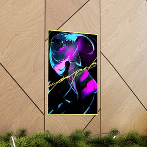 Edgerunners Artistic Lucy Silhouette Premium Matte Vertical Poster ...