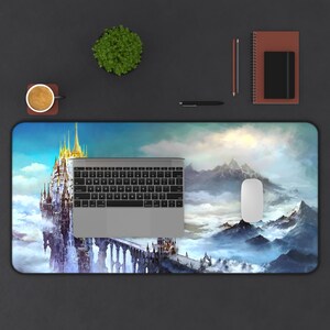Ishgard XIV Desk Mat, Gaming Mouse Pad, FF14, XIV, Final Mouse Pad - Etsy
