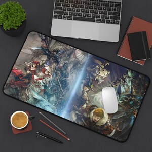 Dark and Light XIV Desk Mat, Gaming Mouse Pad, FF14, XIV, Final Mouse ...