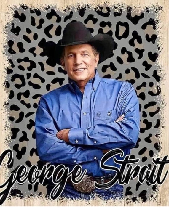George Strait Svg Png Animal Print George Strait Svg Png | Etsy
