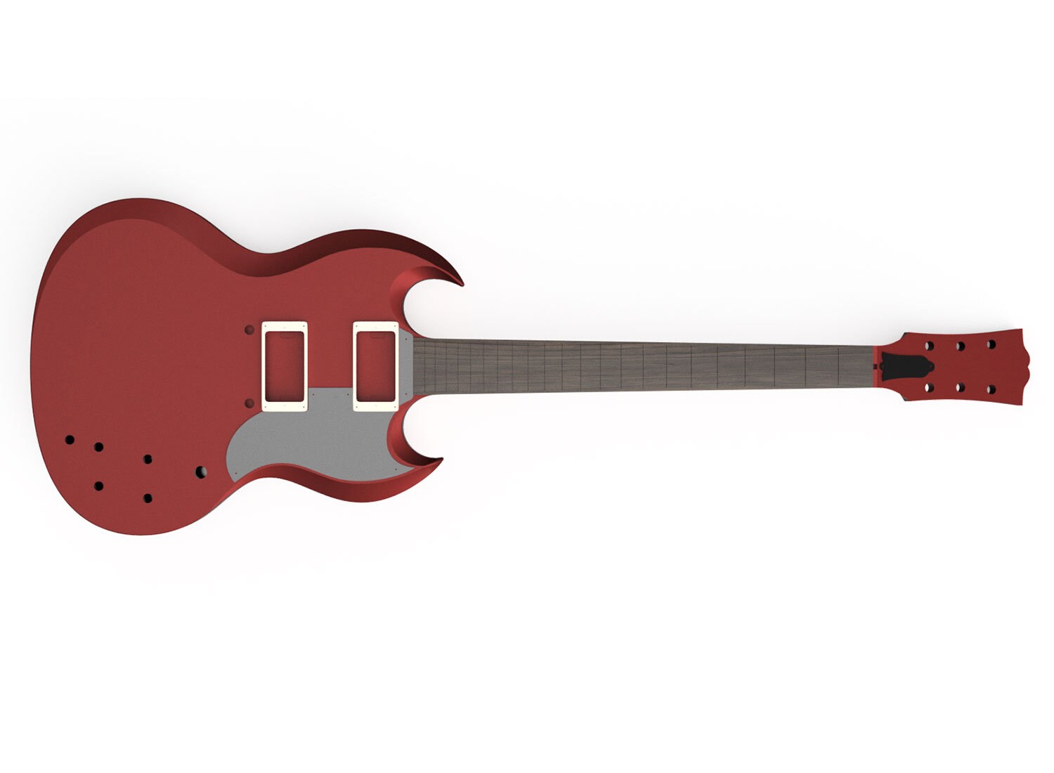 Gibson Sg Standard Guitar Cad Model Etsy