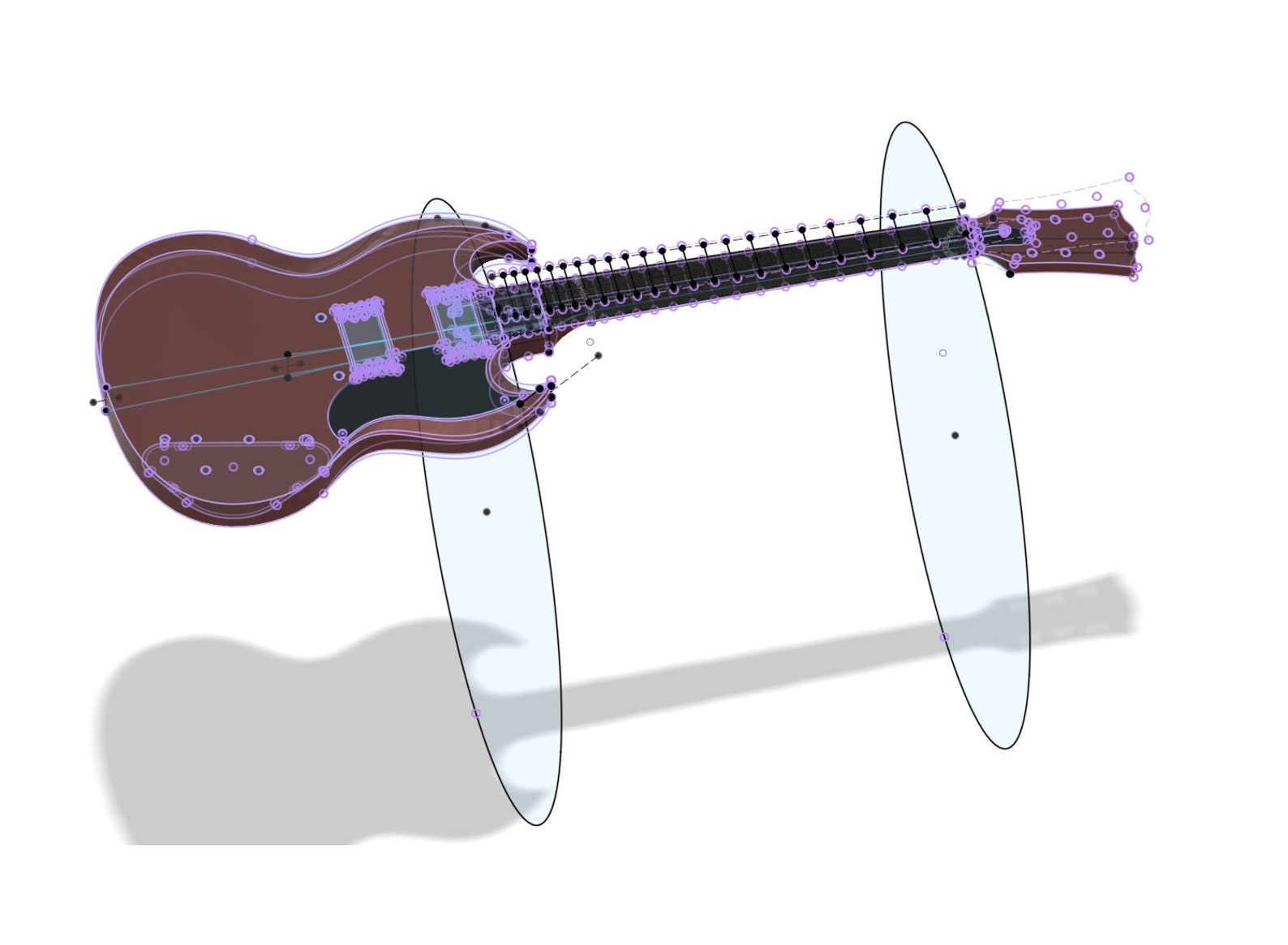 Gibson SG Standard Guitar CAD Model - Etsy