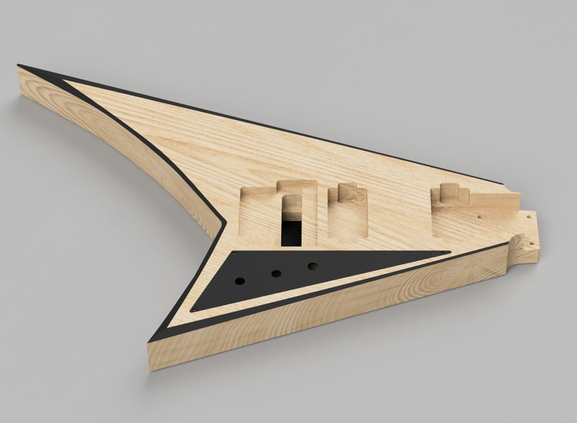 Jackson Rhoads V JS32 Guitar CAD Model - Etsy