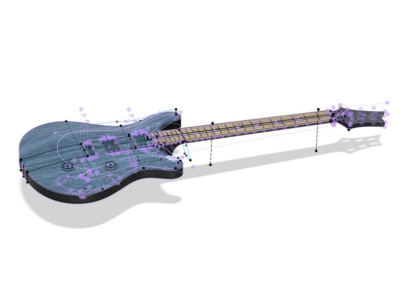 PRS Custom 24 Guitar CAD Model - Etsy