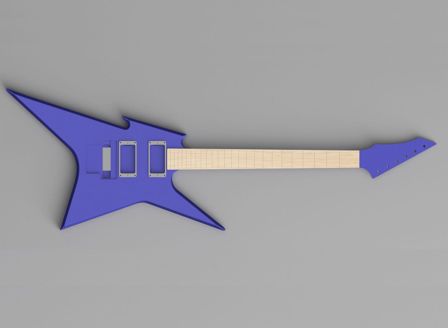 BC Rich Ironbird Guitar CAD Model - Etsy