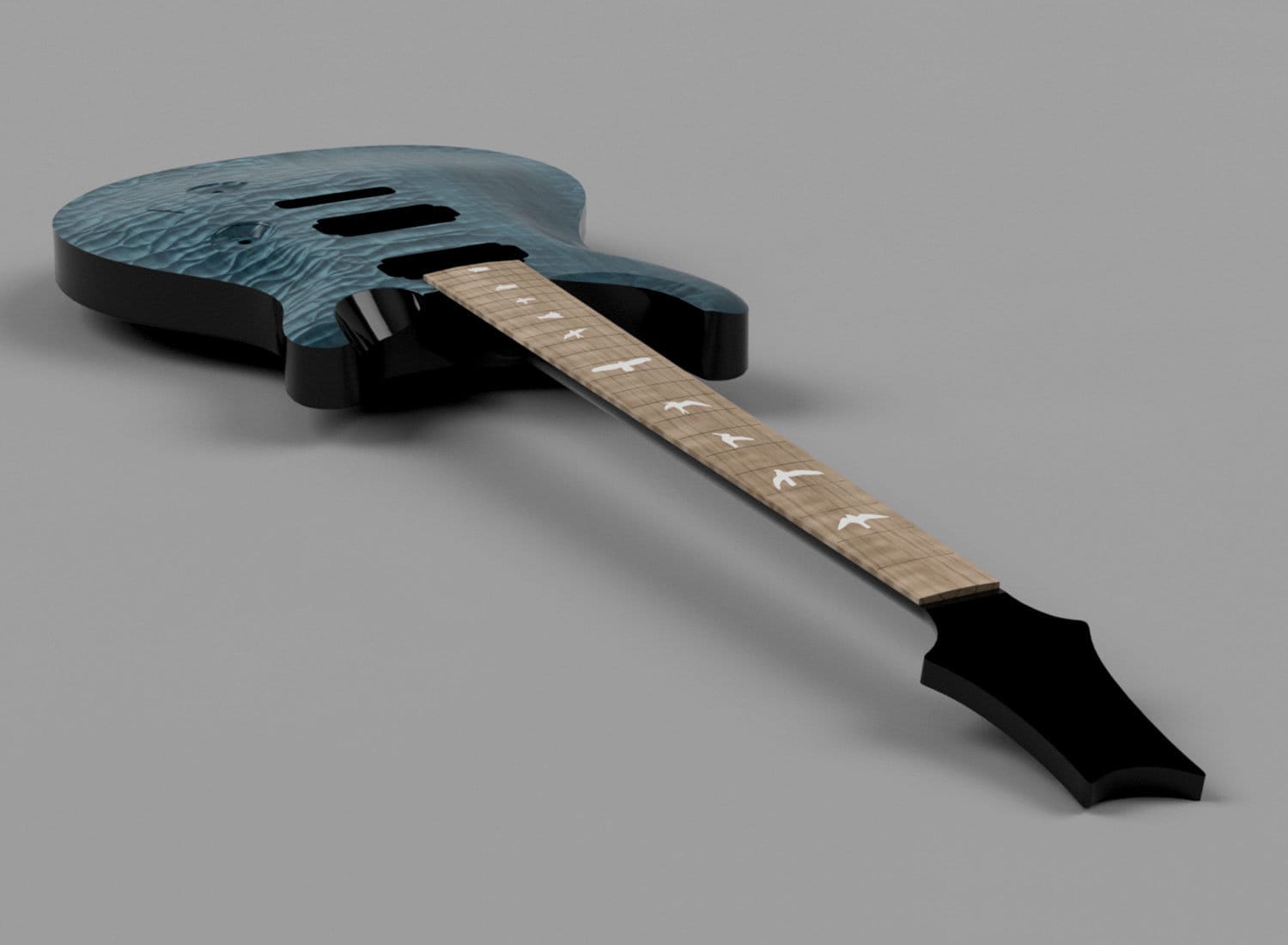 PRS Custom 24 Guitar CAD Model (Instant Download) - Etsy