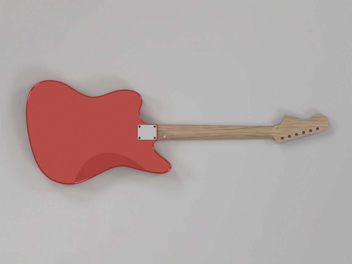 Jaguar-style Guitar CAD Model - Etsy