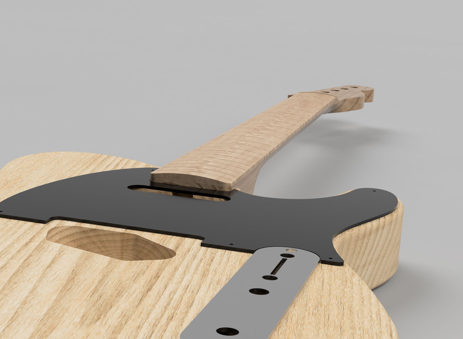Fender Telecaster 1958 Guitar CAD Model - Etsy
