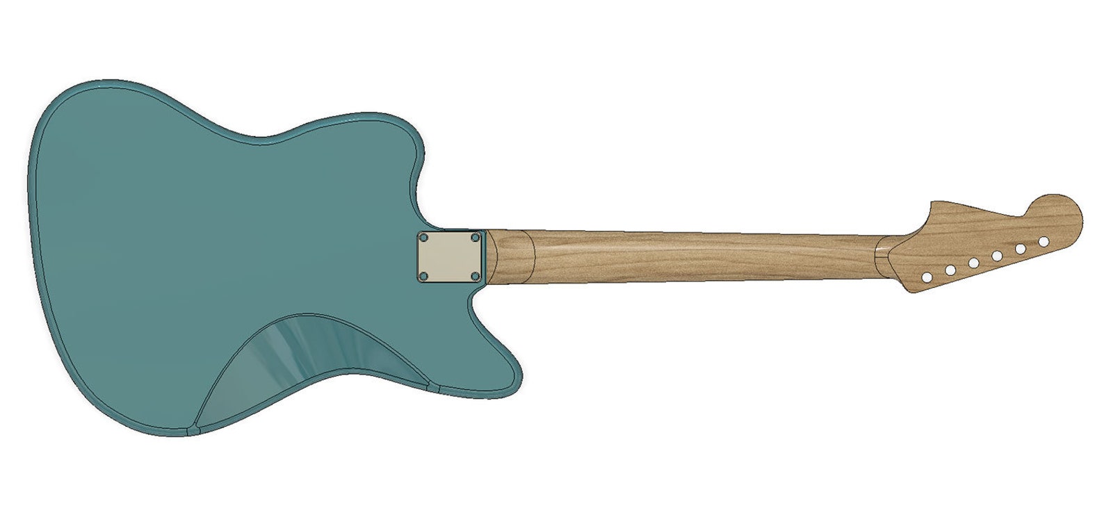 Fender Jazzmaster Guitar CAD Model - Etsy