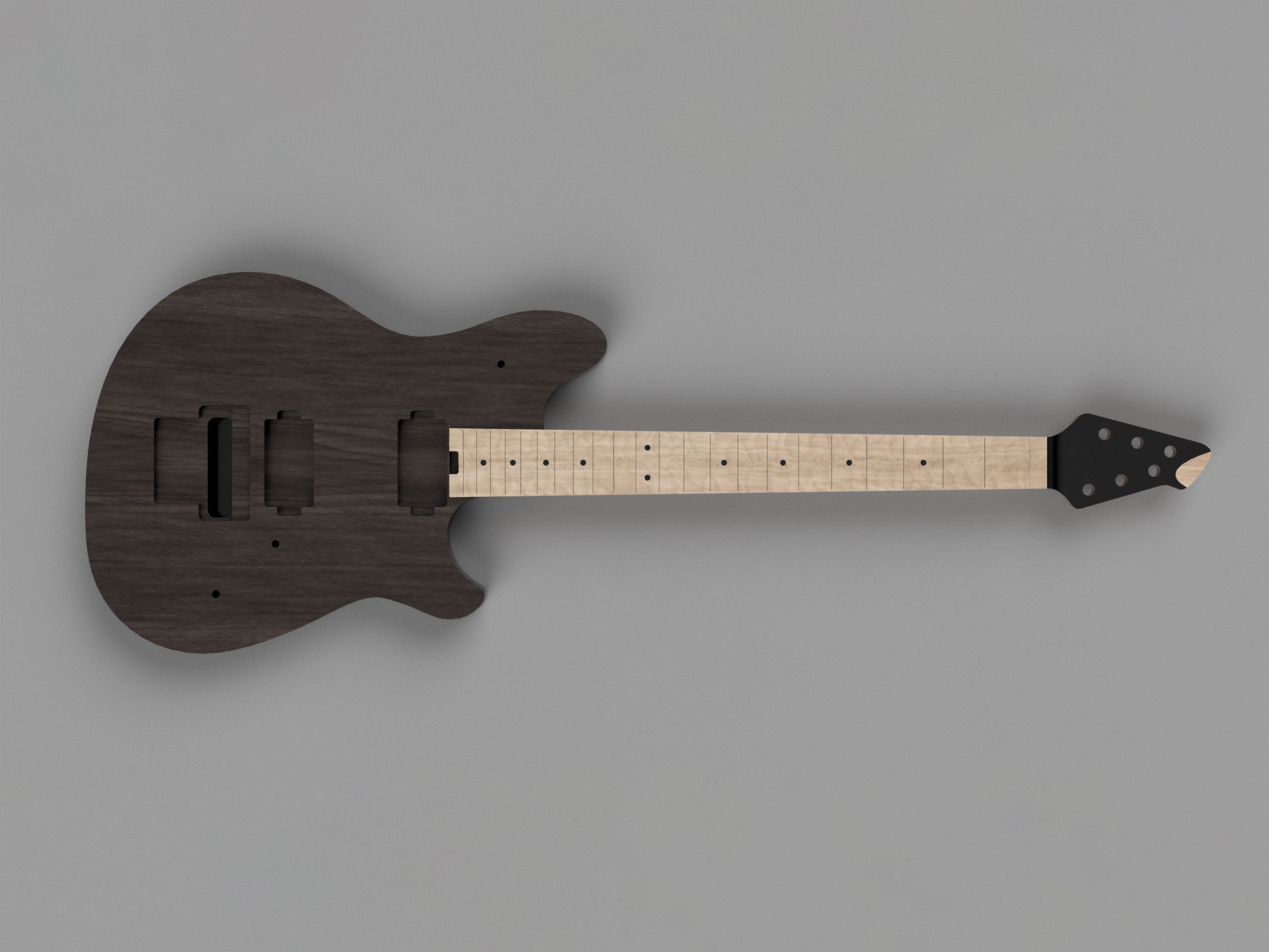 Peavey Wolfgang Guitar CAD Model - Etsy