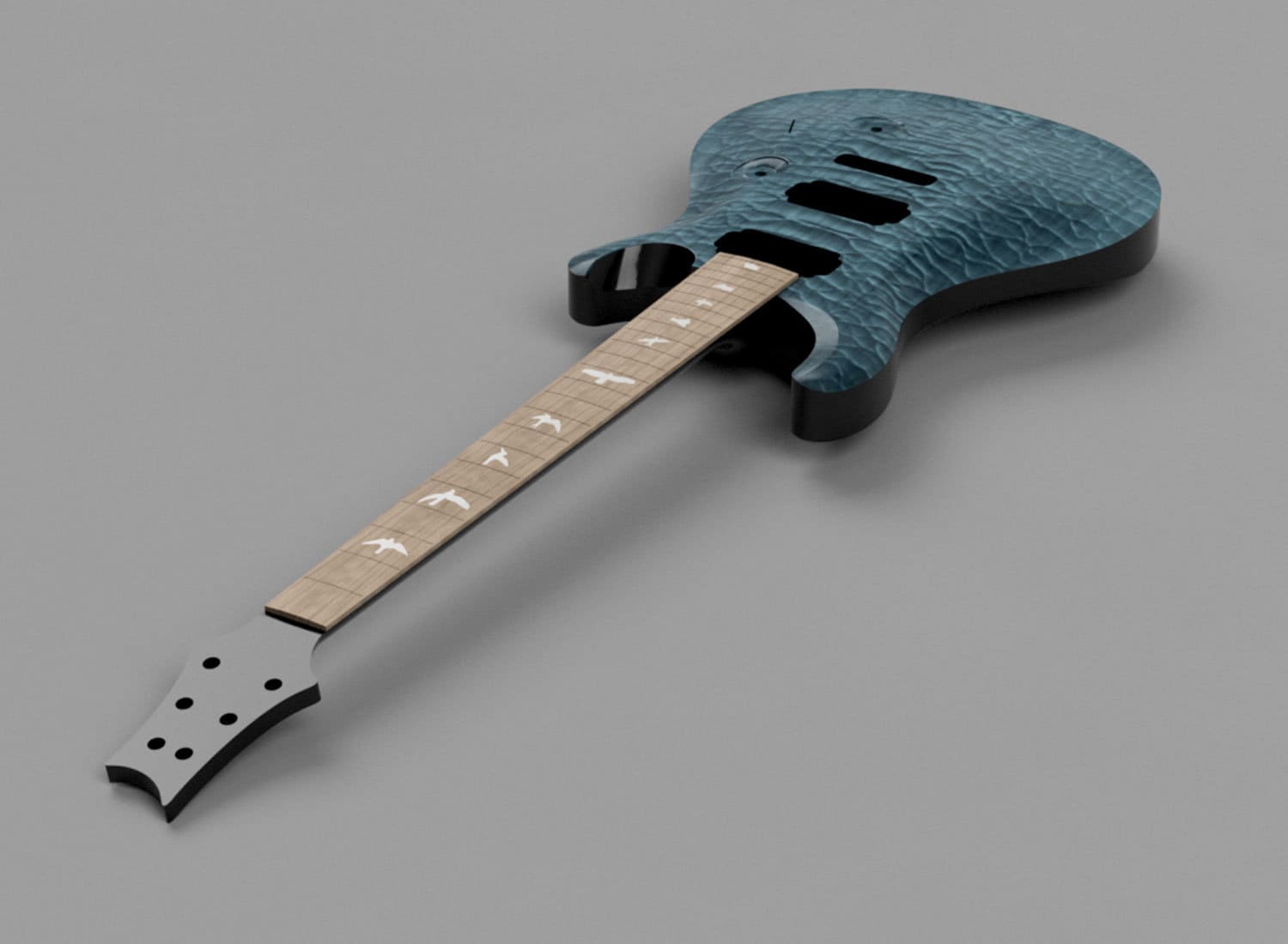 PRS Custom 24 Guitar CAD Model - Etsy