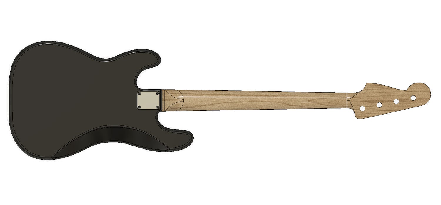 Fender Precision Bass CAD Model - Etsy