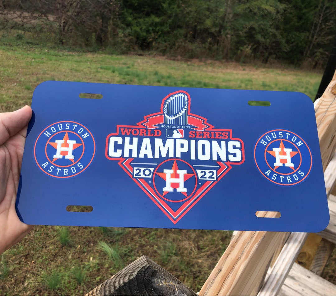 Houston Astros World Series Baseball Champions / Aluminum License Plate ...